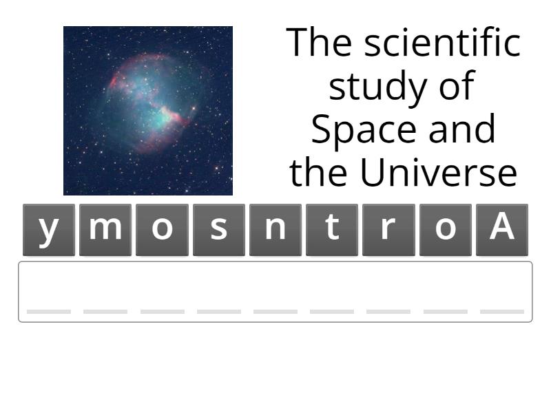 Space Vocabulary - Anagrama