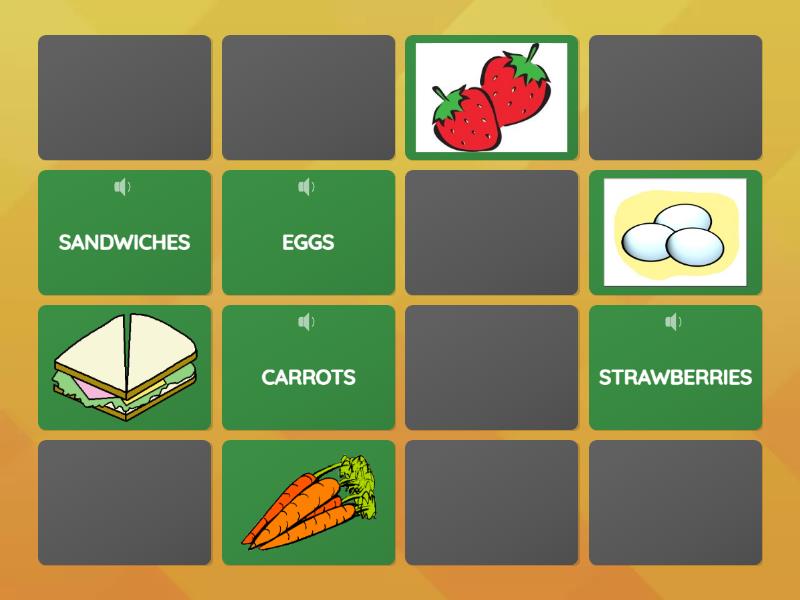 FABULOUS FOOD - Matching pairs