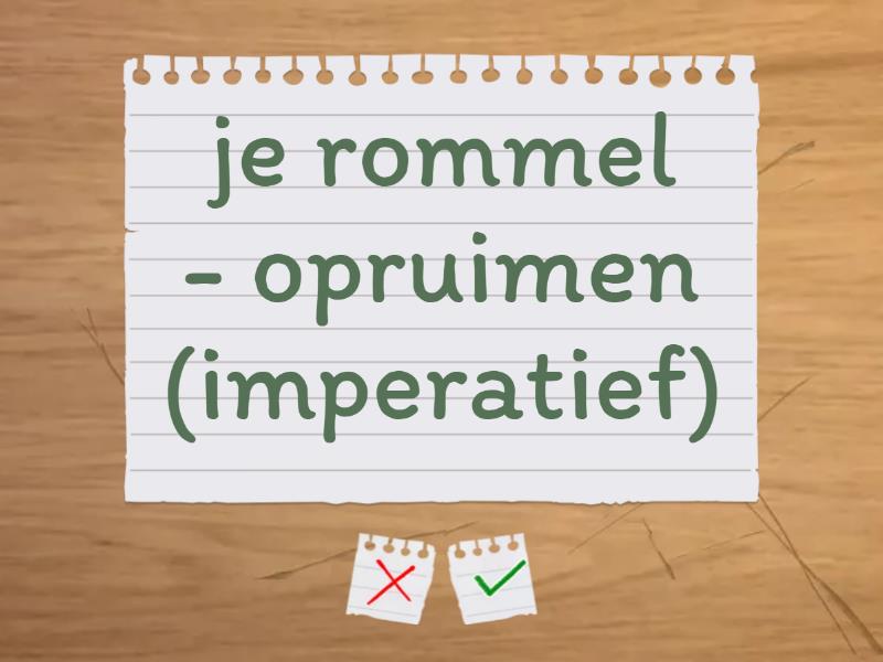 Scheidbare werkwoorden - Flash cards