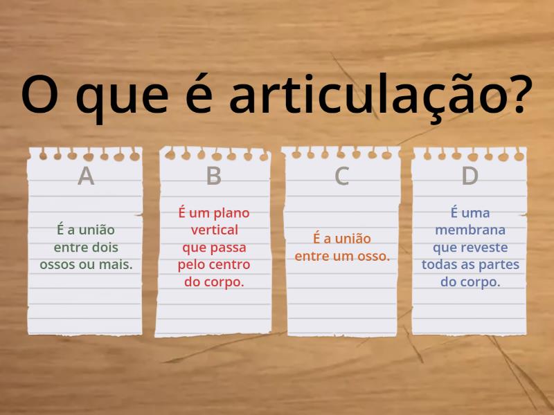 Anatomia etc. - Quiz
