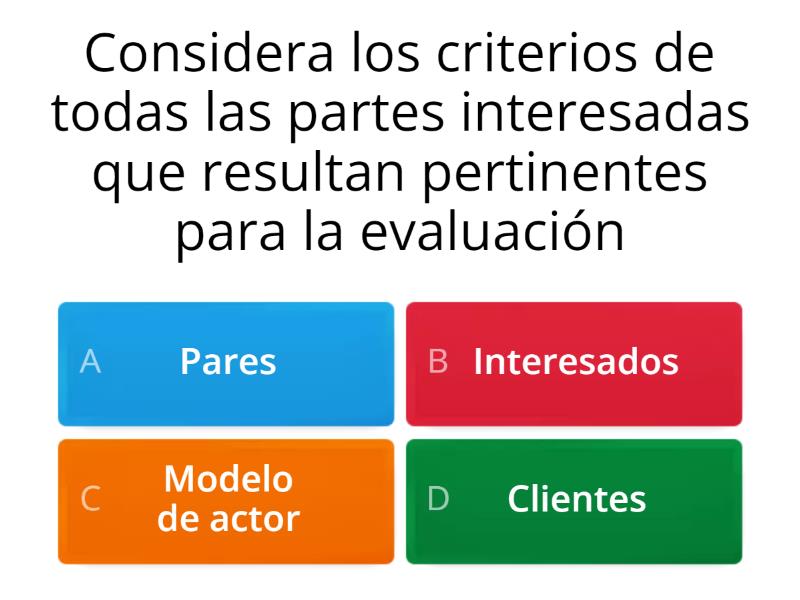Modelo de actor - Quiz