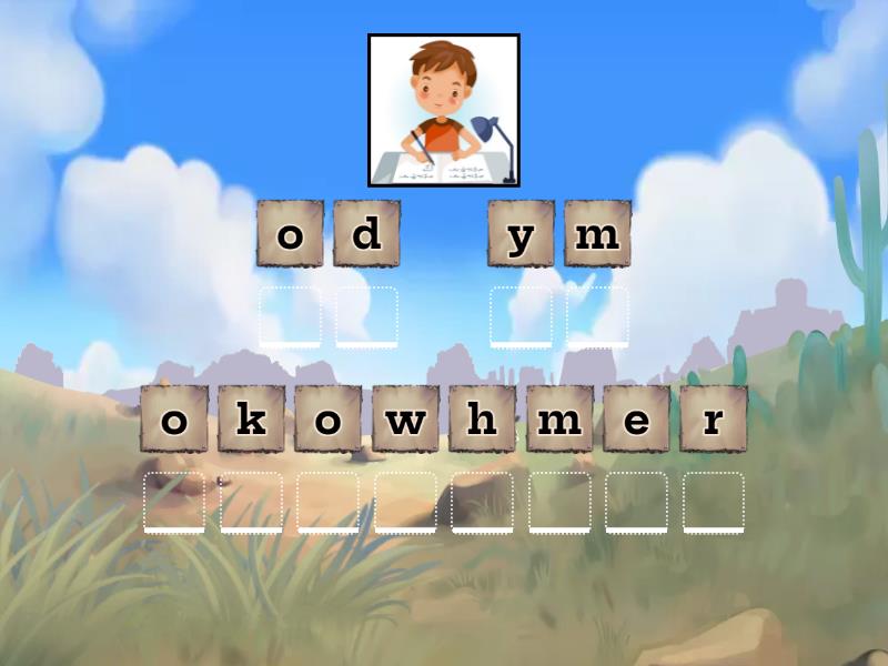 Go Getter 1: Unit 6.1 - Daily activities - Anagrama