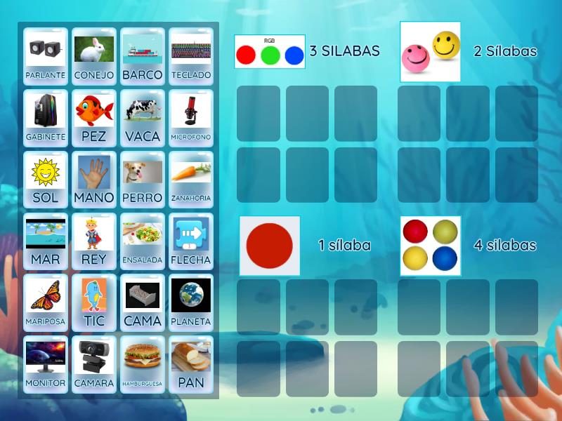 CONTAR SILABAS 1RO - Group sort