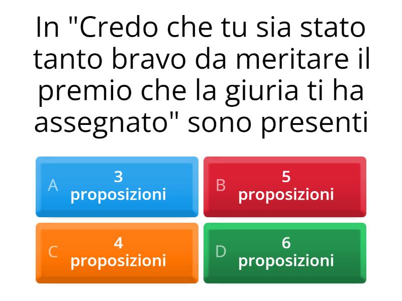 Ripasso - Quiz