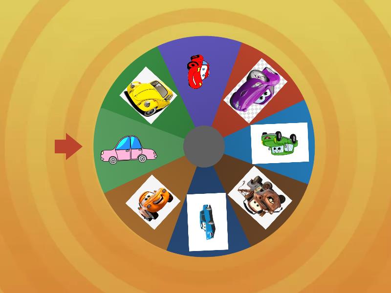 cars - Spin the wheel