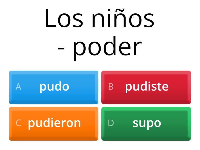 PODER preterite day 3 - Quiz