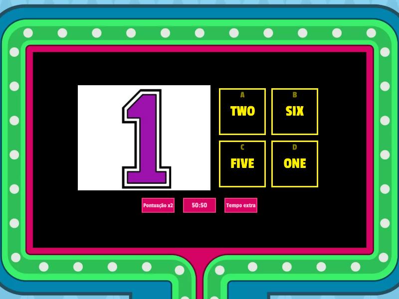Game show quiz (Numbers 1 - 10) - Game show de TV