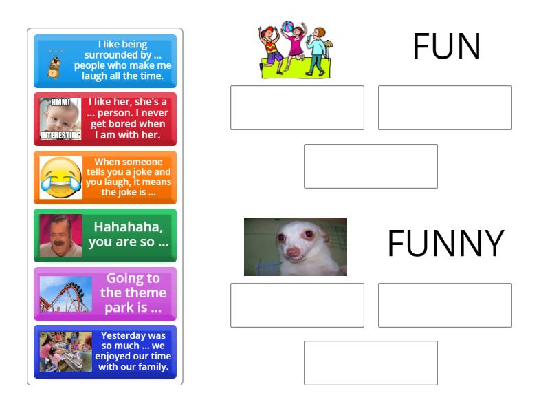 Alex - Fun VS. funny - Group sort