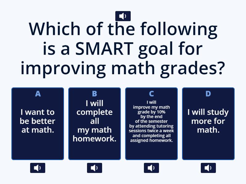 SMART Goals - Quiz