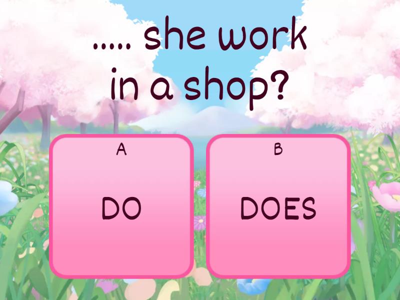 Present simple - choose the correct answer. - Quiz