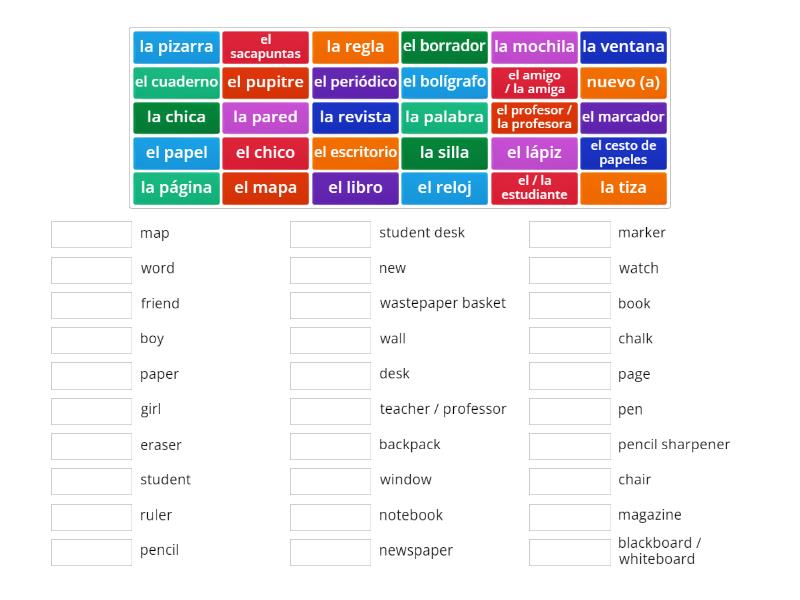Que Chevere 1 Unit 2a - Une las parejas