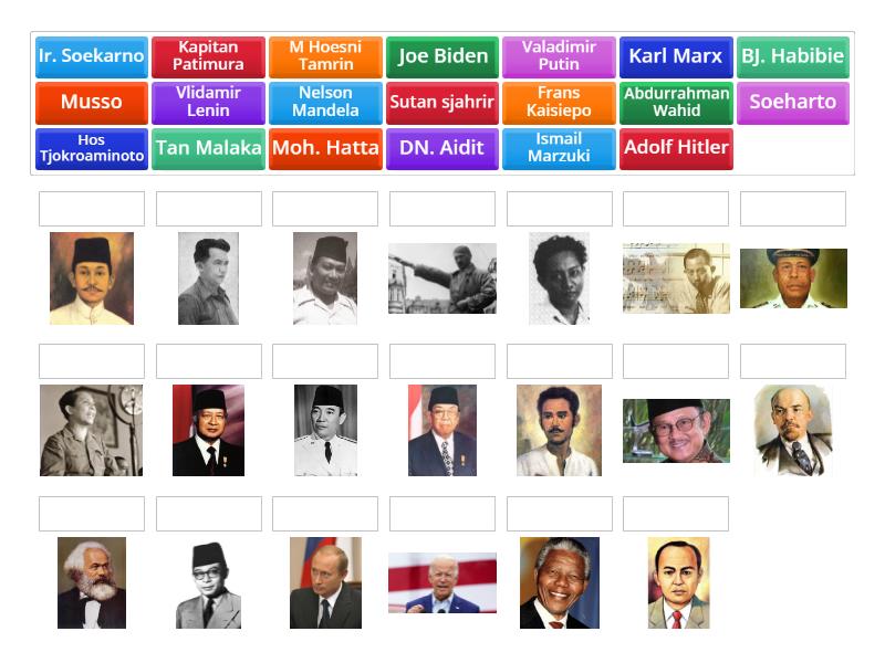 Tokoh-tokoh Nasional dan Internasional - Match up