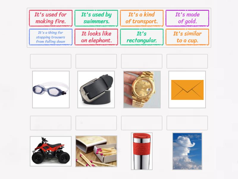 Object description. - Match up