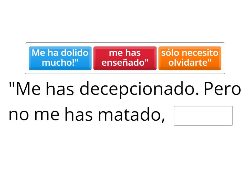 FRASE PERDIDA - Palabra perdida