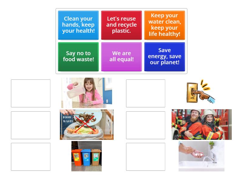 SDG Slogans (Match) - Match up