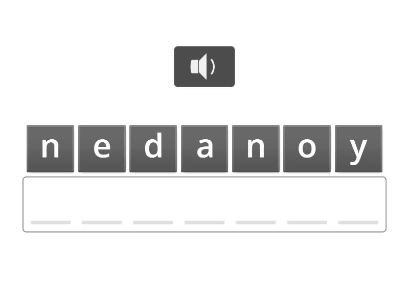 feelings gg4 unit 8 - Anagram