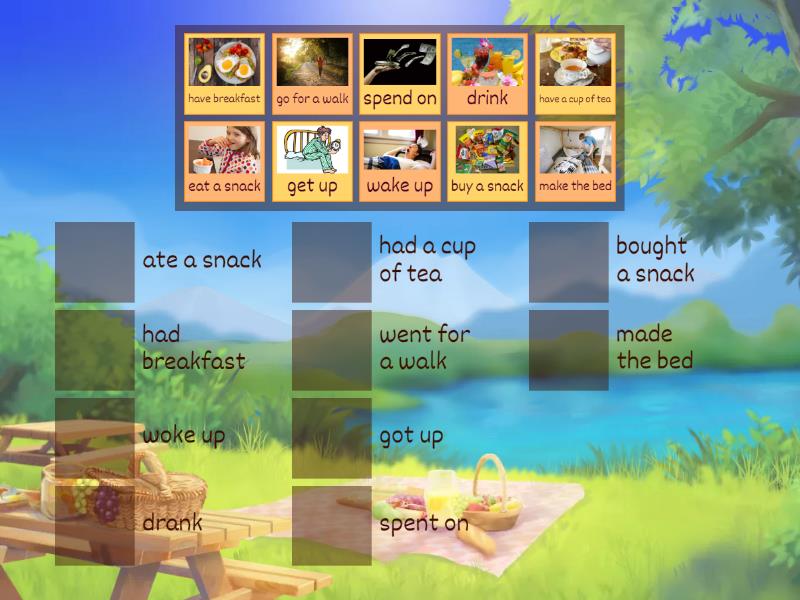 Daily Routine_Past Simple - Match up