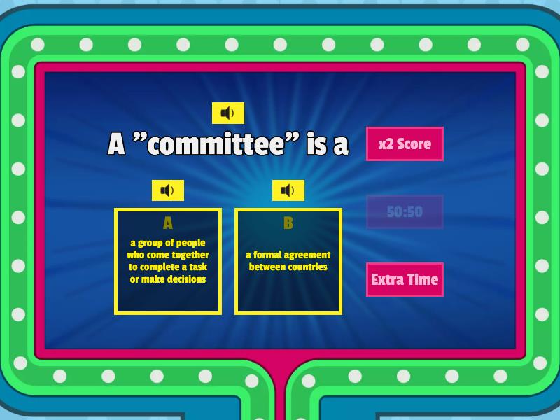 The War of 1812, Lesson 2 America in 1812, Part II, Game - Gameshow quiz