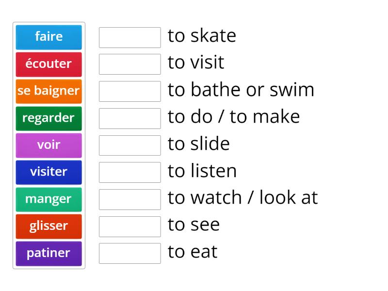 Verbe - Carnaval - Match up
