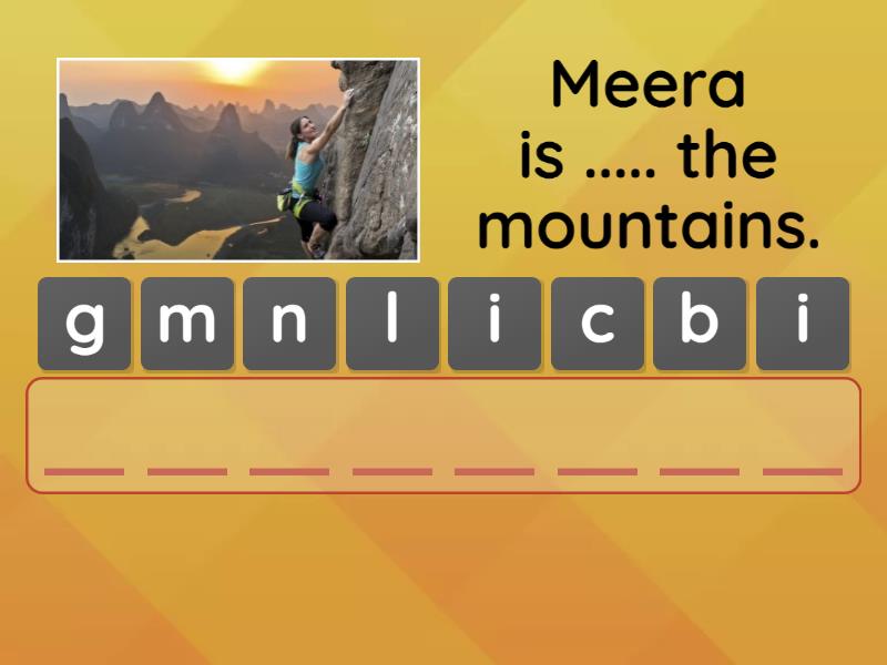 KB 3 verbs unit 2 - Anagram