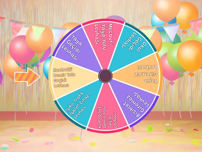 TRAFİK LEVHALARI - Spin the wheel