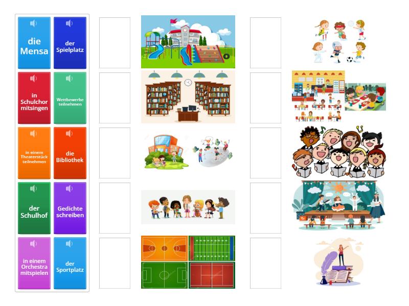 Orte + Projekte in der Schule_G5 - Match up