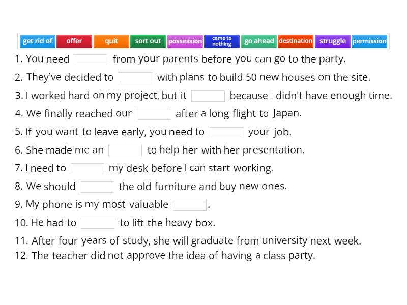 RM B1+ Unit 5B CP - Complete the sentence