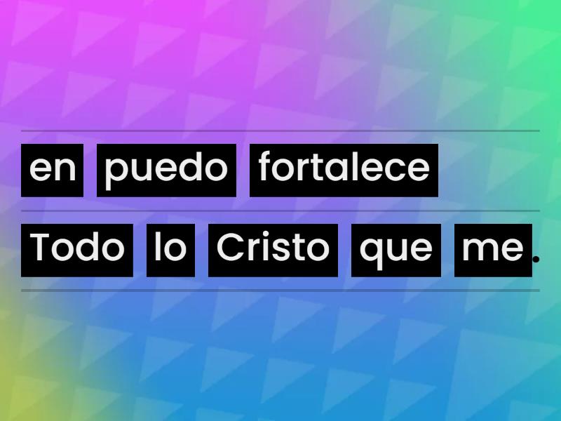 versiculo biblico - Unjumble