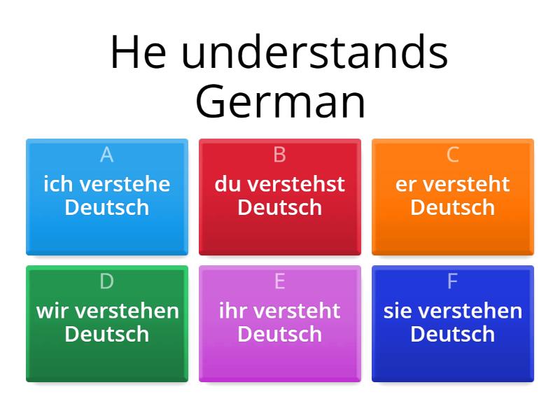 German regular verbs - Quiz