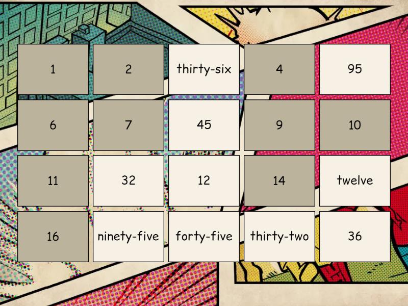Beginner-L13-Numbers - Matching pairs