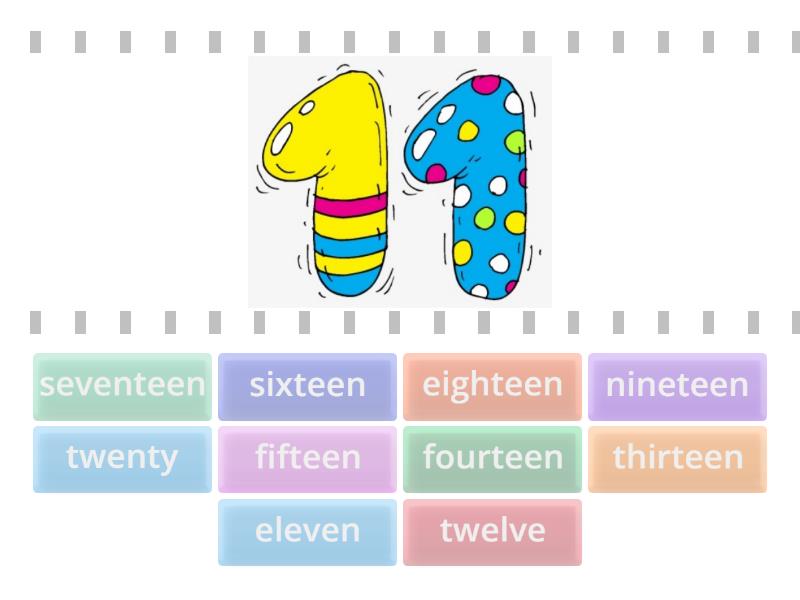 Spotlight 5. Module 1. 1b. Numbers 11-20 - Find the match