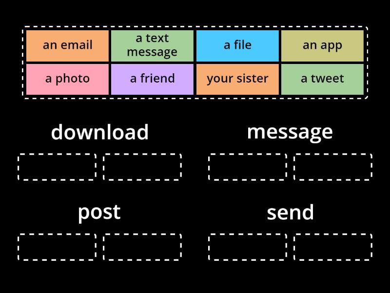 11C Vocabulary verbs sort - Group sort