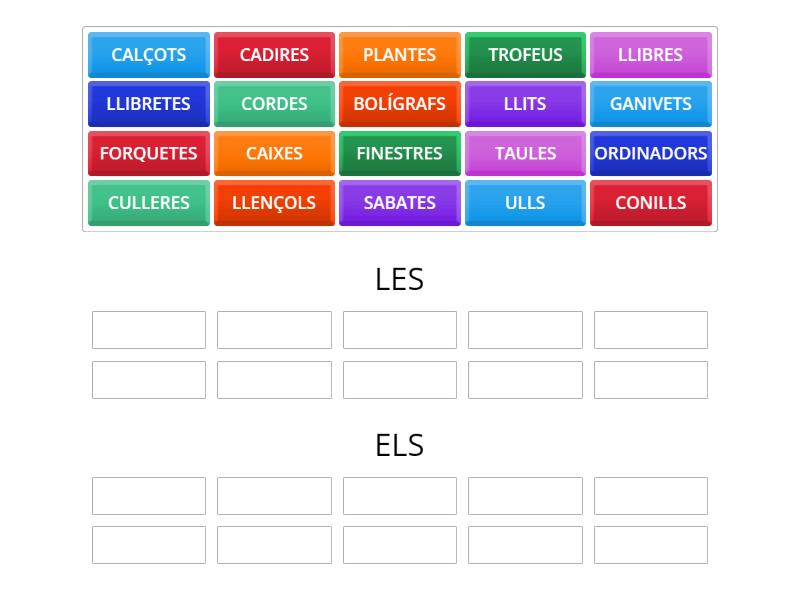ELS/LES - Group sort