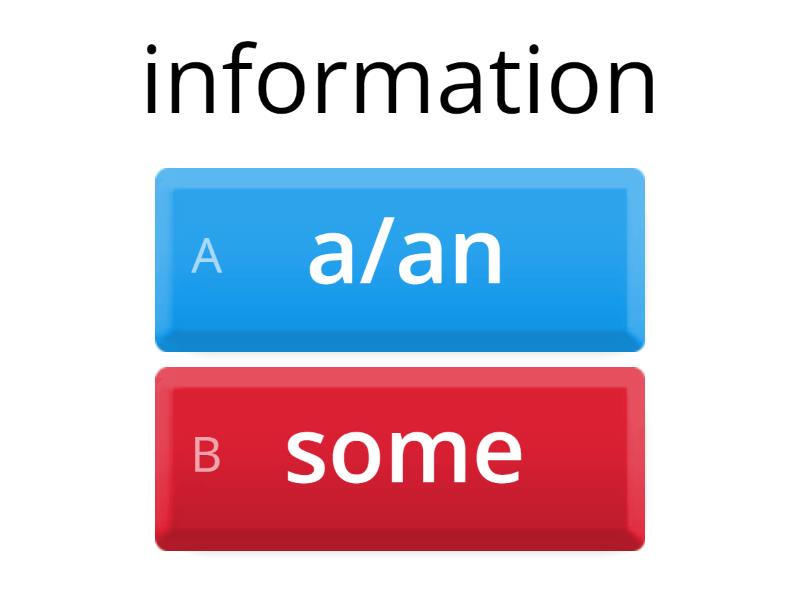A/AN vagy SOME (EGY vagy EGY KIS) (b) - Quiz