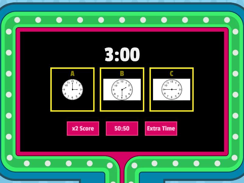 TICK THE CLOCK - Gameshow quiz