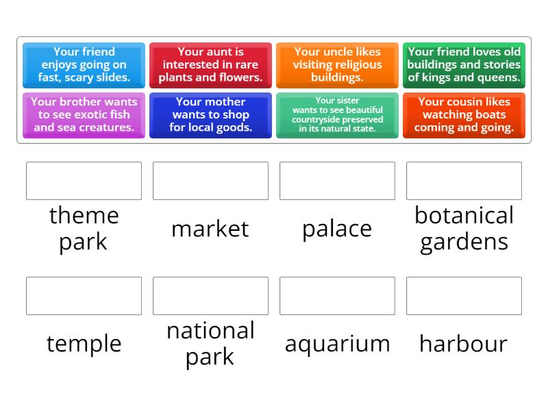 Review (unit 6) - Match up