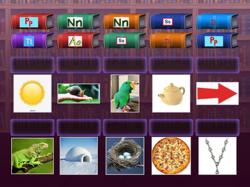 Letters (S, A, T, I, P, N) - Match up