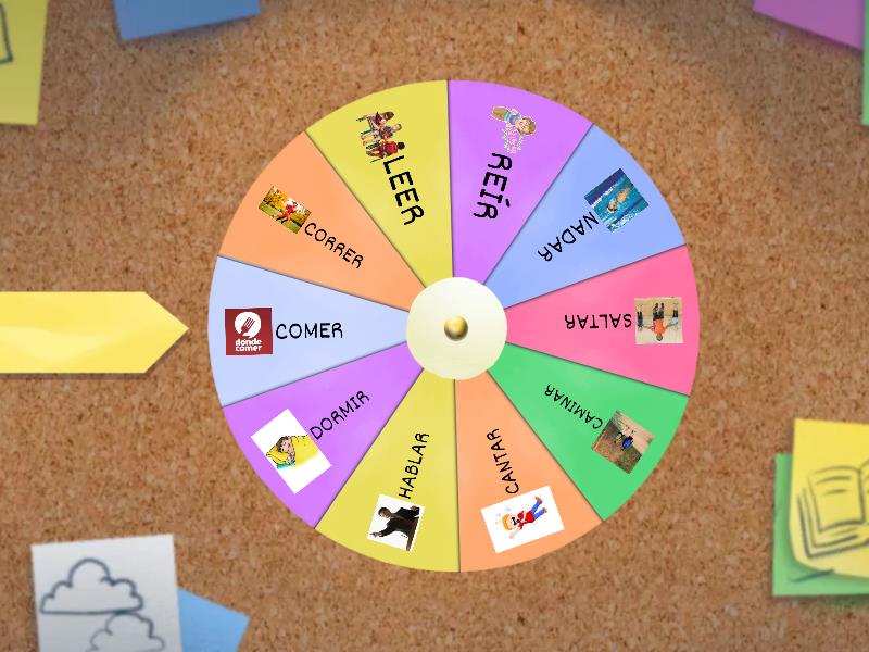 LA RUEDA DE LOS VERBOS - Rueda aleatoria