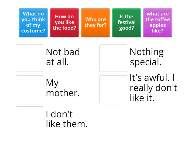 Spotlight 6 progress check 5! - Match up