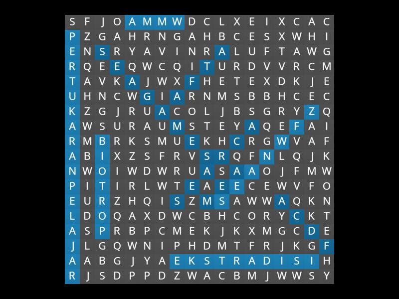 IPS TEMA 7 KELAS 6 KERJASAMA ASEAN - Wordsearch