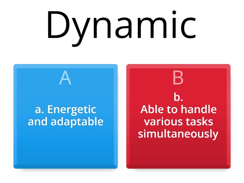 ADJECTIVES TO ANSWER TELL ME ABOUT YOURSELF - CALL CENTER - Quiz