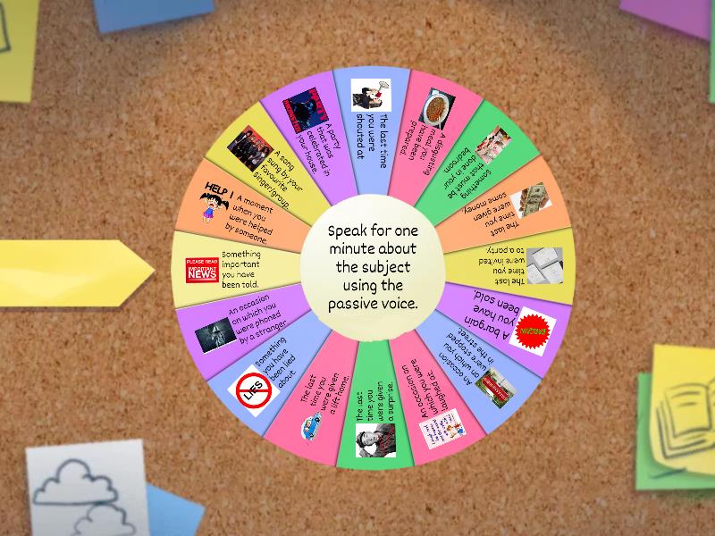 Passive voice - Spin the wheel