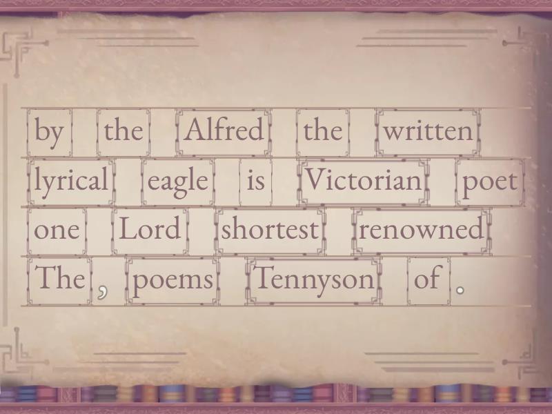 The Eagle by Alfred Lord Tennyson - Unjumble