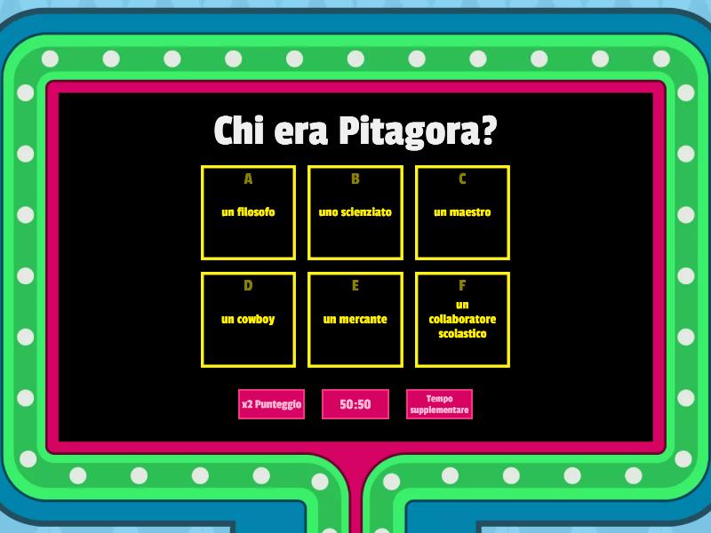 Pitagora - Gameshow quiz