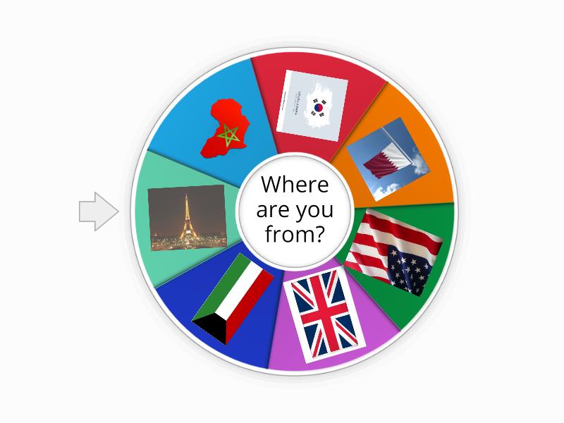 Countries - Random wheel