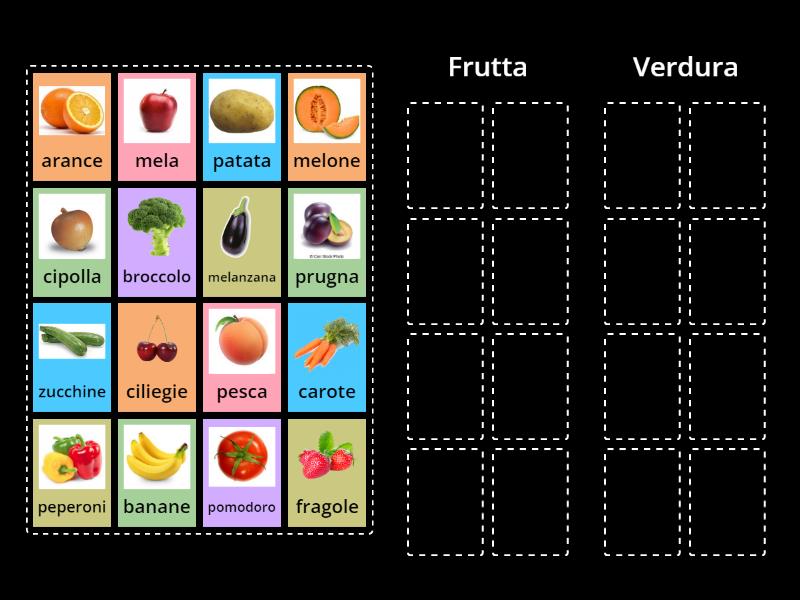 Frutta o verdura? - Group sort