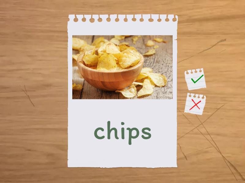 Food and drinks - Flash cards