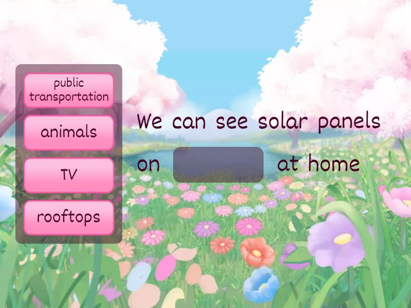 Renewable Energy Sources - Complete the sentence