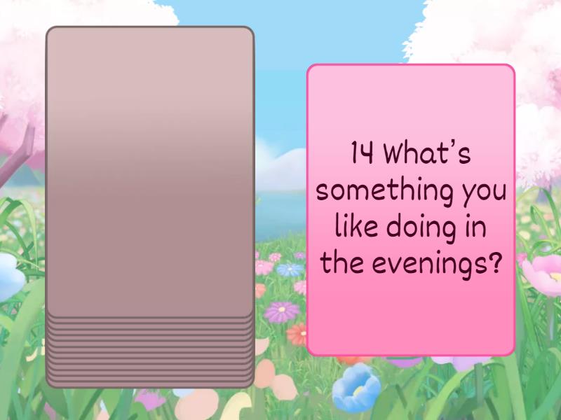 Verb Patterns - Speaking cards