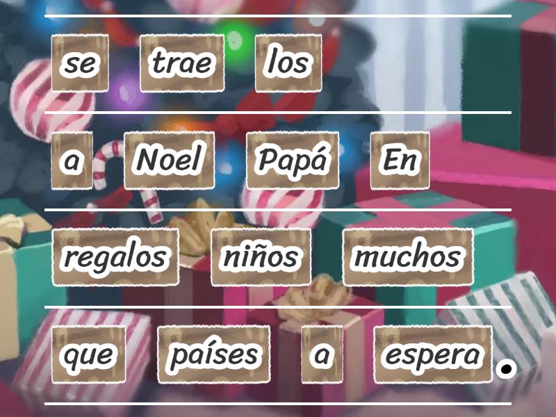 Español A2 - Especial navidad en Latinoamérica - Unjumble